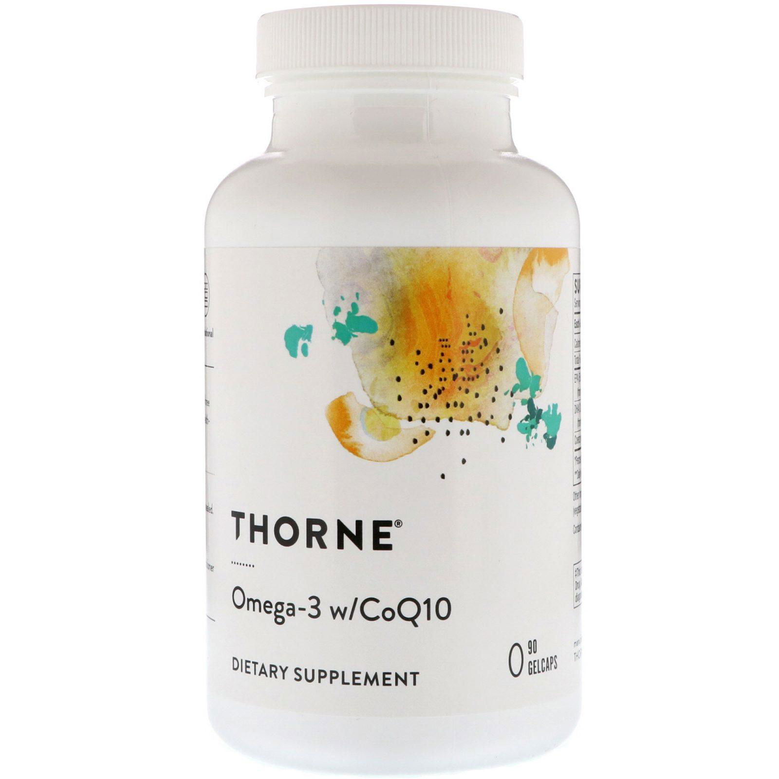 Thorne Research, Omega-3 w/CoQ10, 90 Cápsulas Gelificadas | Allnatural
