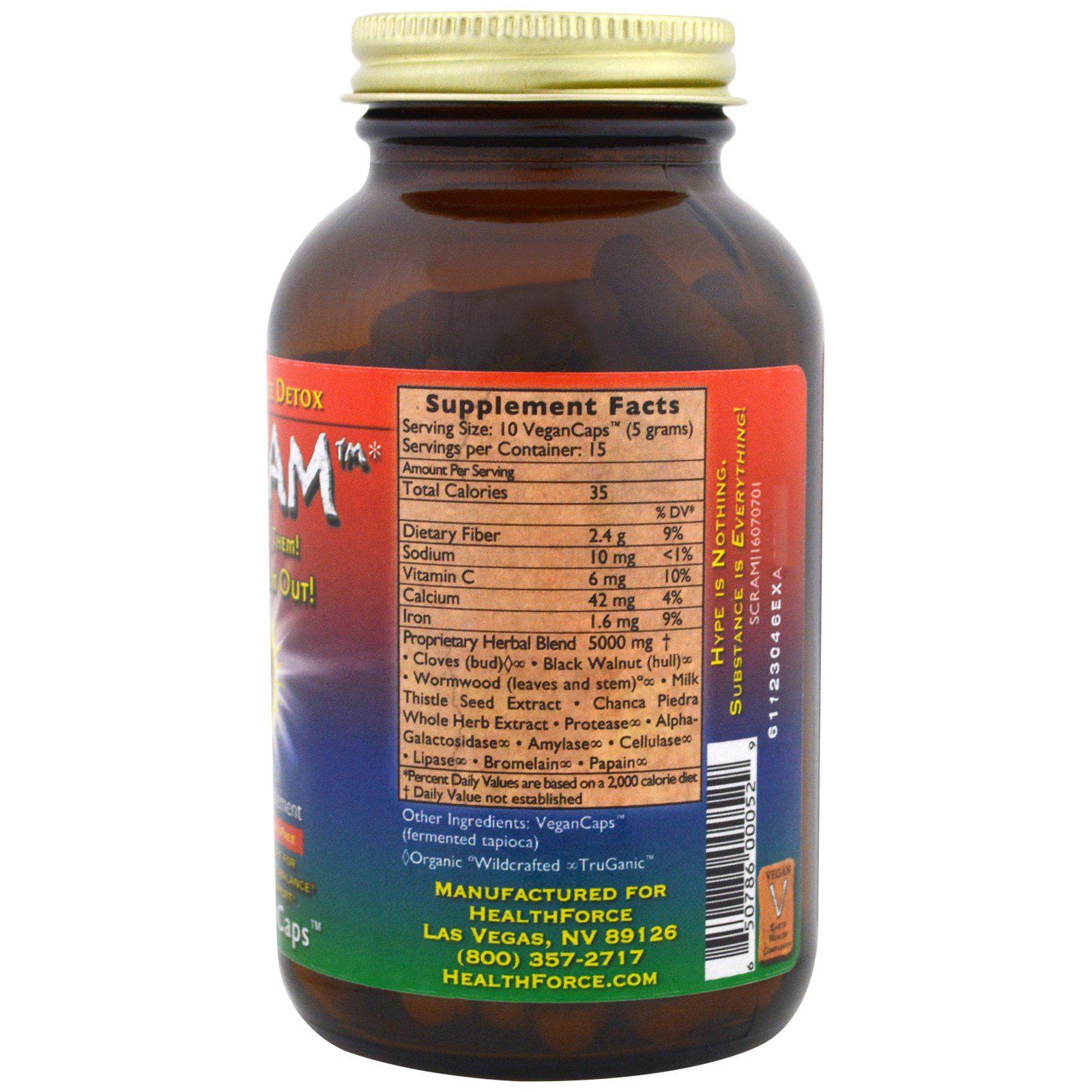 HealthForce Superfoods, Scram, Move Them Out!, 150 cápsulas veganas ...