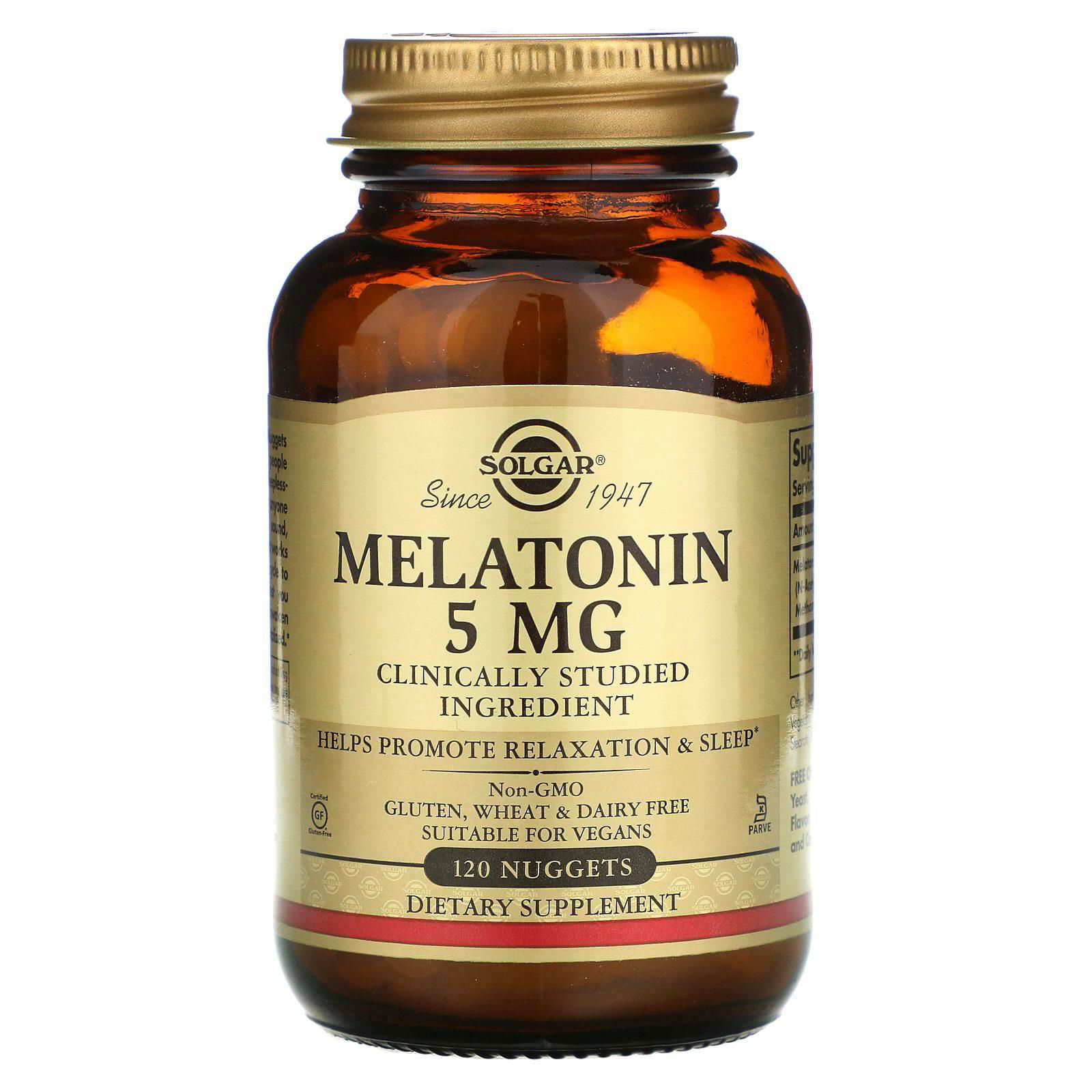 Solgar, Melatonina, 5 mg, 120 tabletas – Tienda Allnatural MX