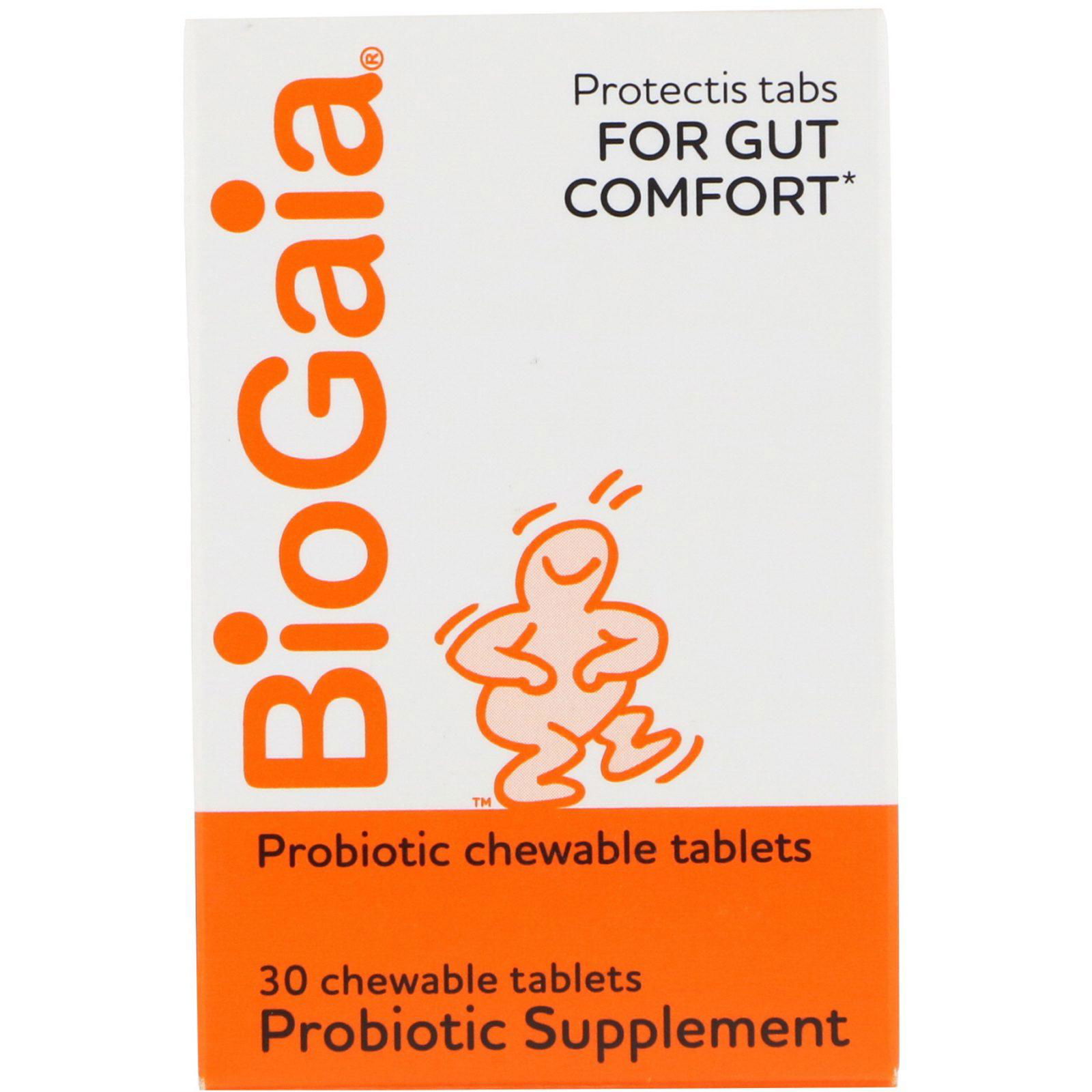 BioGaia, Probiotic Supplement, Lemon Flavored, 30 Chewable Tablets ...