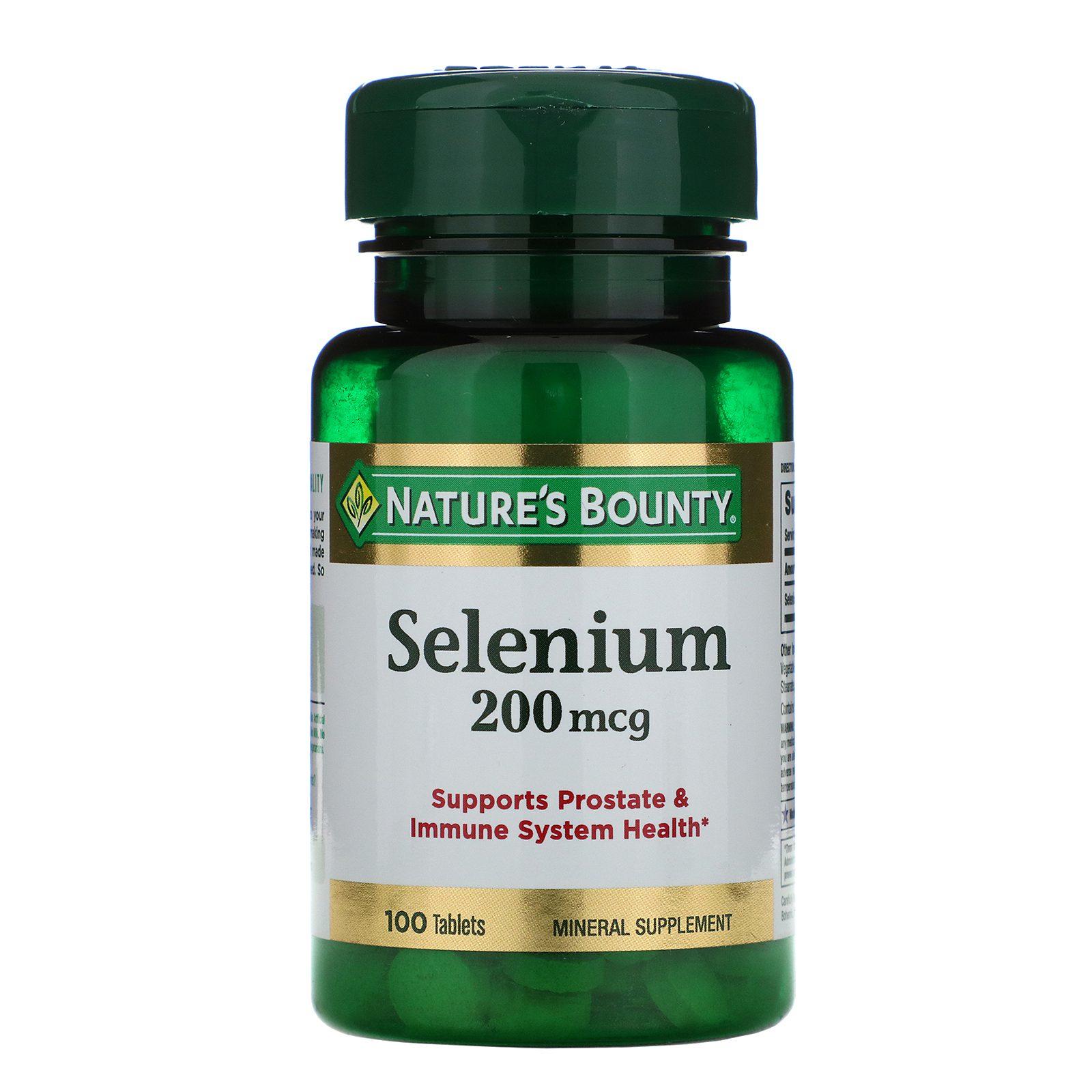 Nature's Bounty, Selenio, 200 mcg, 100 Tabletas | Allnatural
