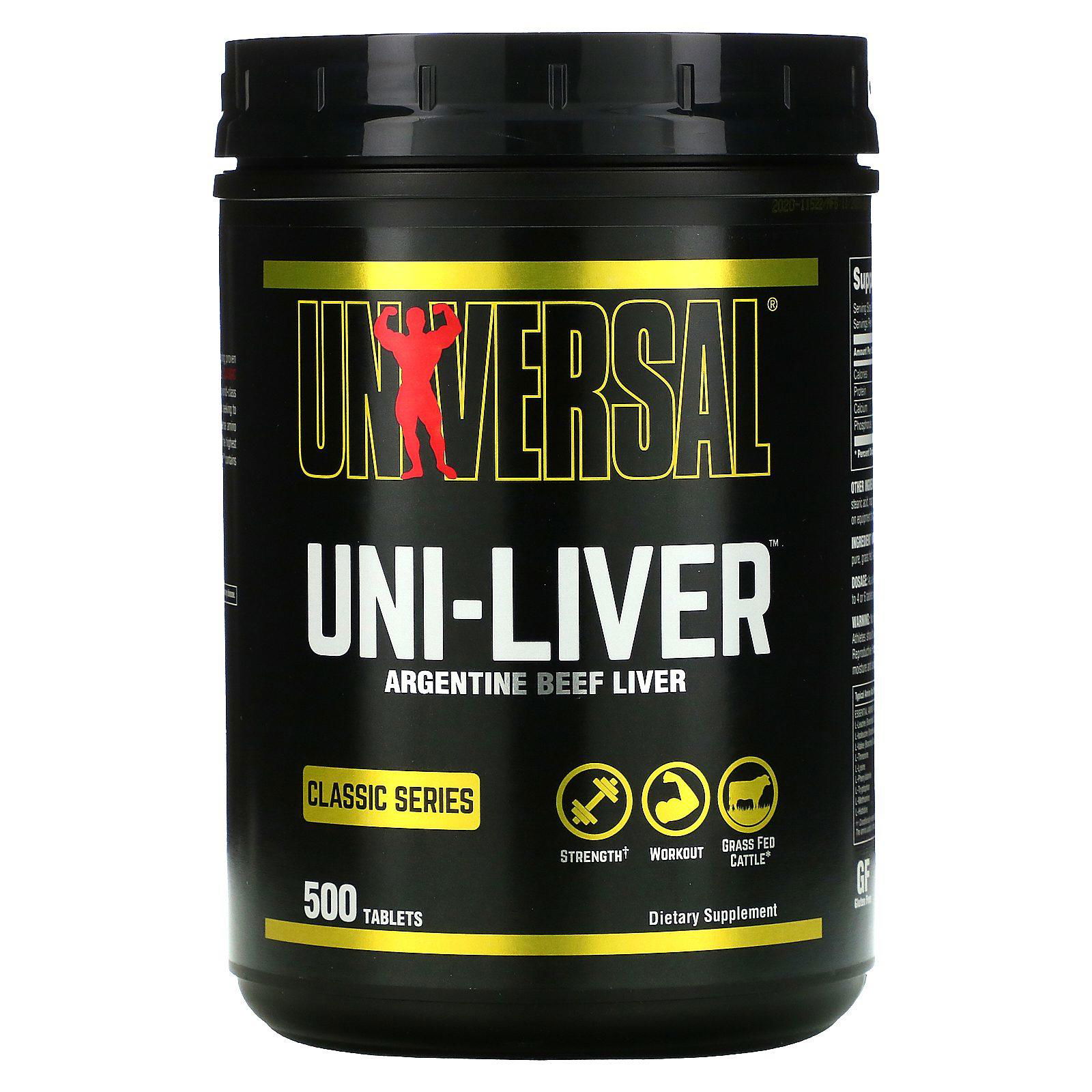 Universal Nutrition, Uni-Liver, Argentine Beef Liver, Classic Series ...