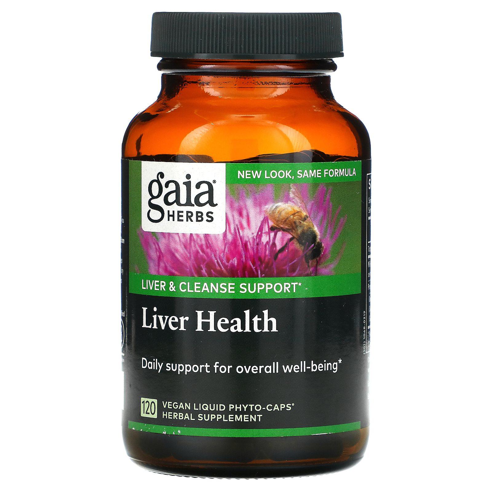 Gaia Herbs, Liver Health, 120 Vegan Liquid Phyto-Caps | Allnatural
