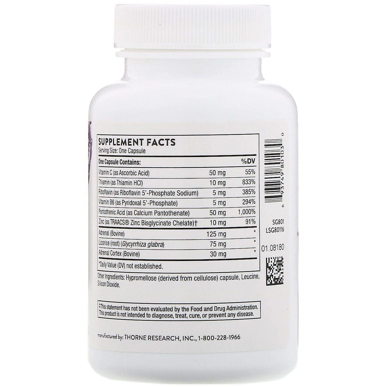Thorne Research, Cortrex, 60 cápsulas | Allnatural