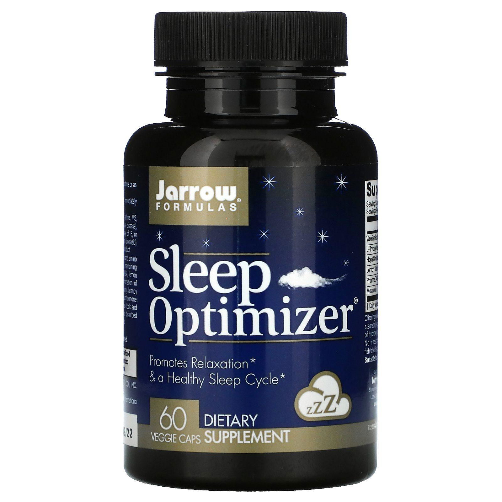 Jarrow Formulas, Sleep Optimizer, 60 cápsulas vegetales – Tienda Allnatural MX