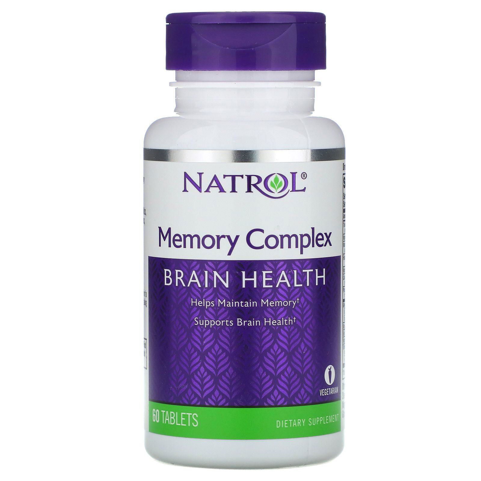 Natrol, Memory Complex, Complejo para la memoria, 60 comprimidos | Allnatural