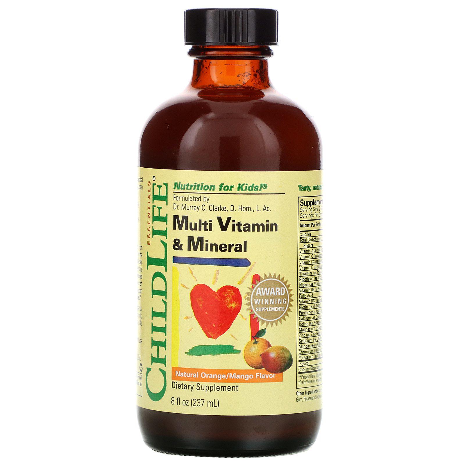 ChildLife, Essentials, Multivitaminas & Minerales, Sabor Natural a ...