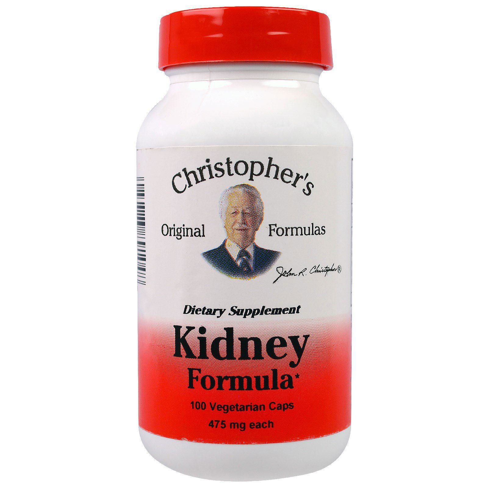 Christopher's Original Formulas, Kidney Formula, 475 mg, 100 Vegetarian Caps | Allnatural