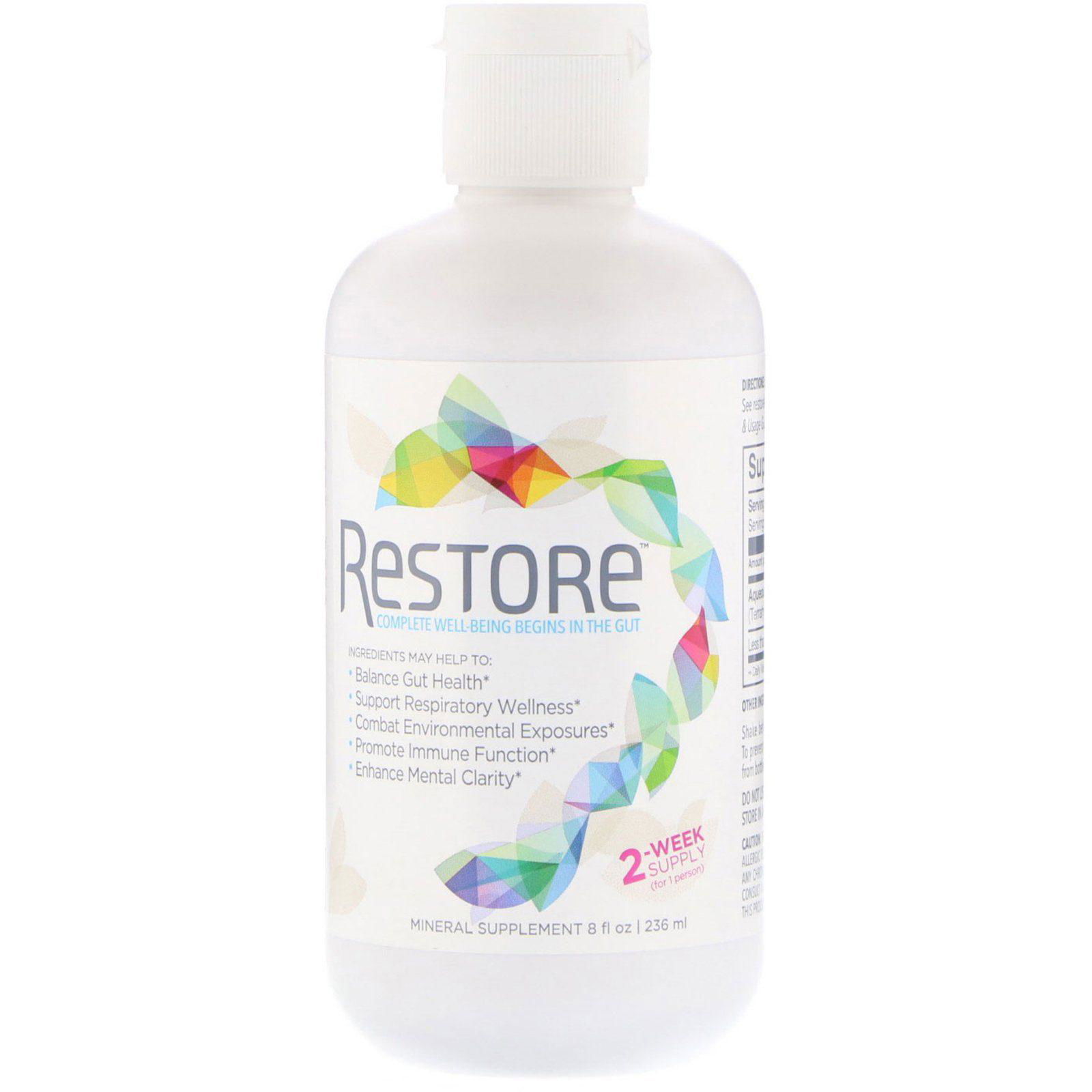 Restore, Como suplemento mineral para la salud intestinal, 8 onzas (237 ...