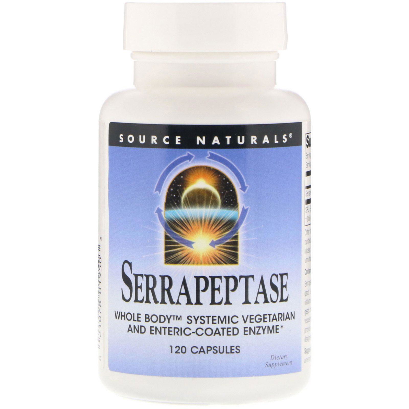 Source Naturals, Serrapeptasa, 120 cápsulas | Allnatural