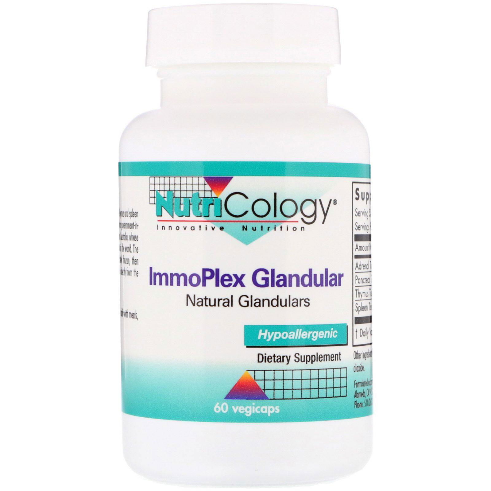 Nutricology, ImmoPlex Glandular, 60 cápsulas vegetales | Allnatural