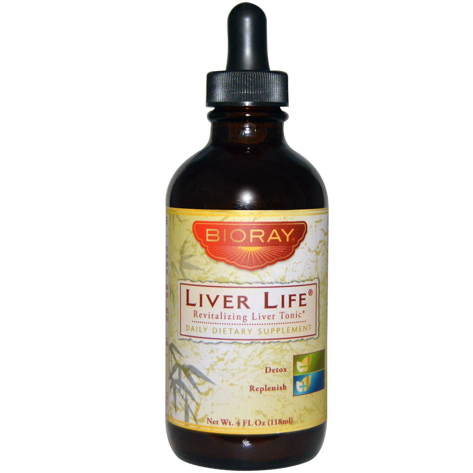 Bioray, Tónico revitalizante del hígado, Liver Life, 4 fl oz (118 ml ...