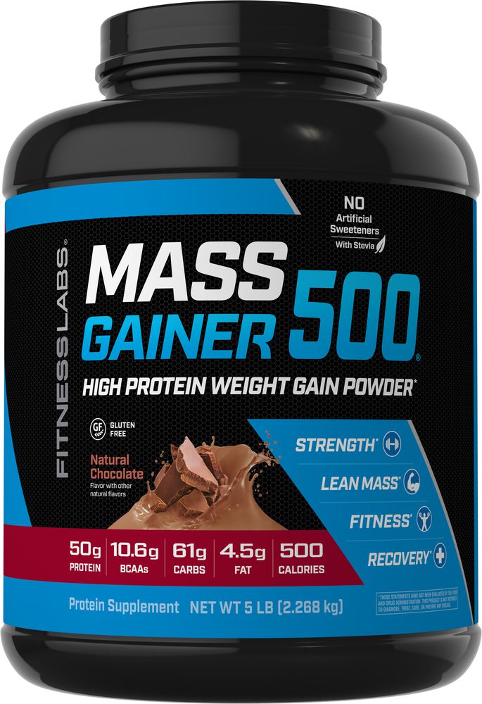 Mass Gainer 500 (Natural Chocolate), 5 lb (2.268 kg) | Allnatural