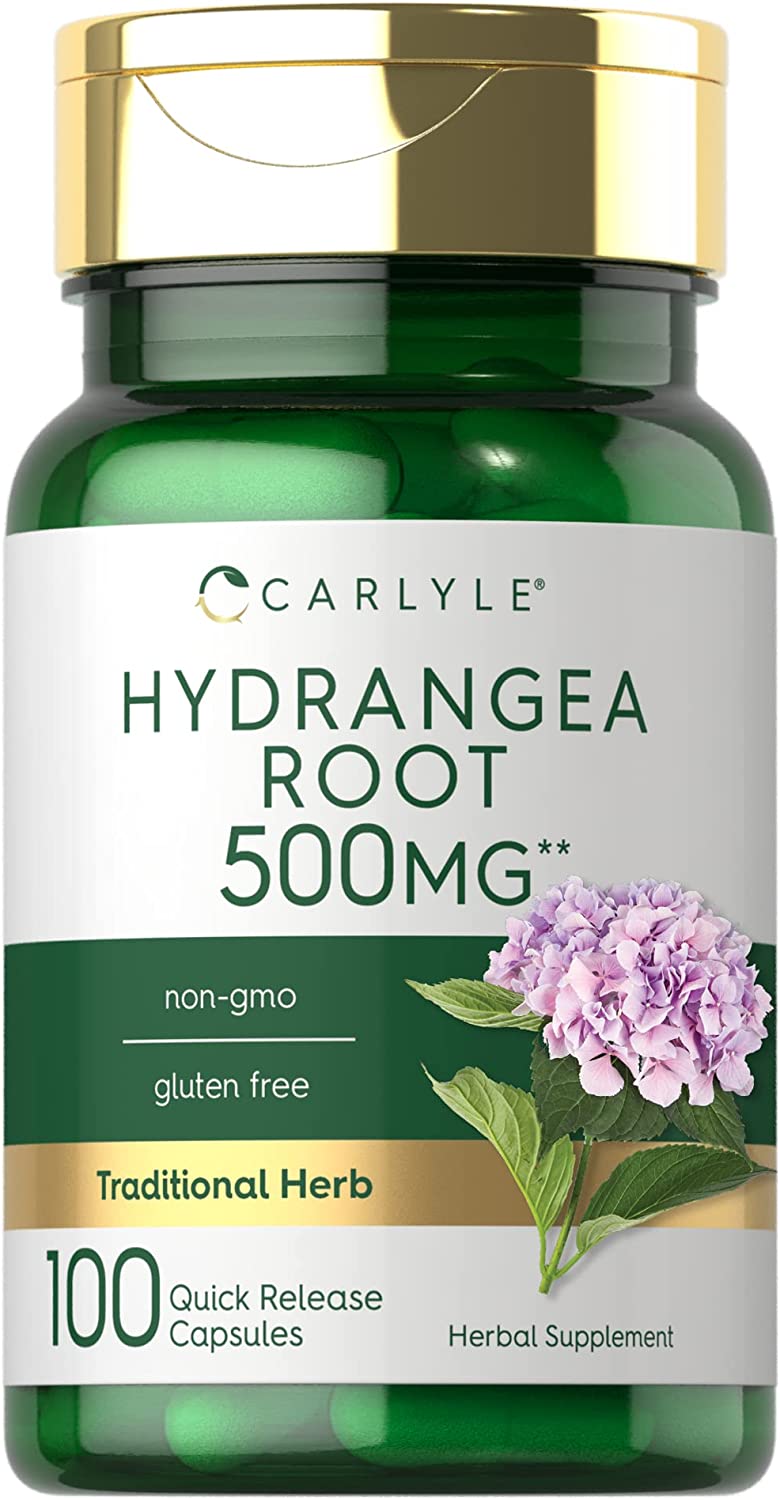 Carlyle Hydrangea Root Capsules, 500mg, 100Caps | Allnatural