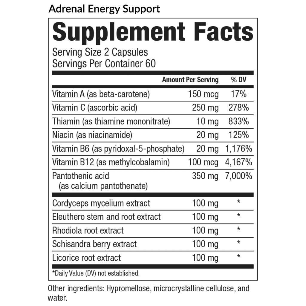 Equilife Adrenal Energy Support 120 caps | Allnatural