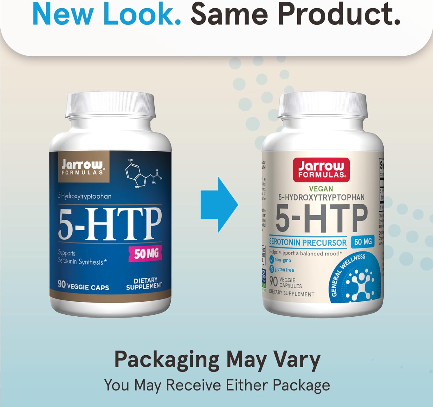 Jarrow, 5-htp, 50mg, 90 caps | Allnatural