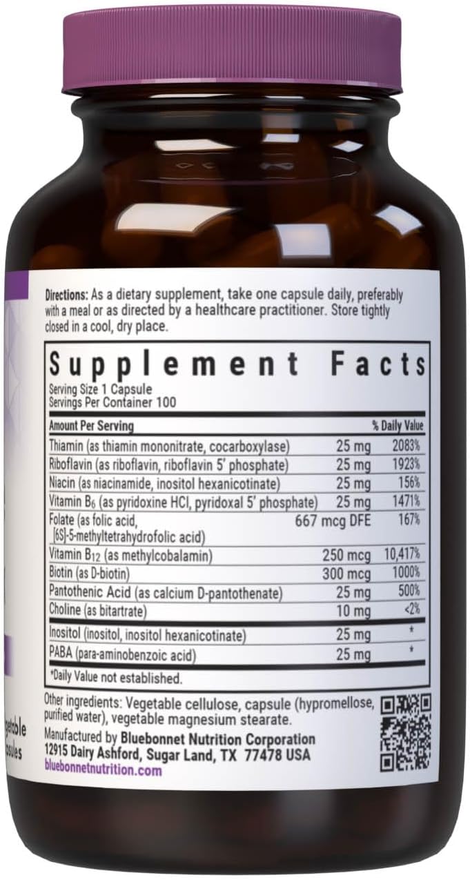 Bluebonnet Nutrition, Cellular Active Coenzyme B-Complex, 100 caps | Allnatural